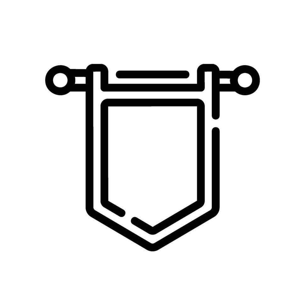 Banner Line Icon White Background 54592522 Vector Art At Vecteezy