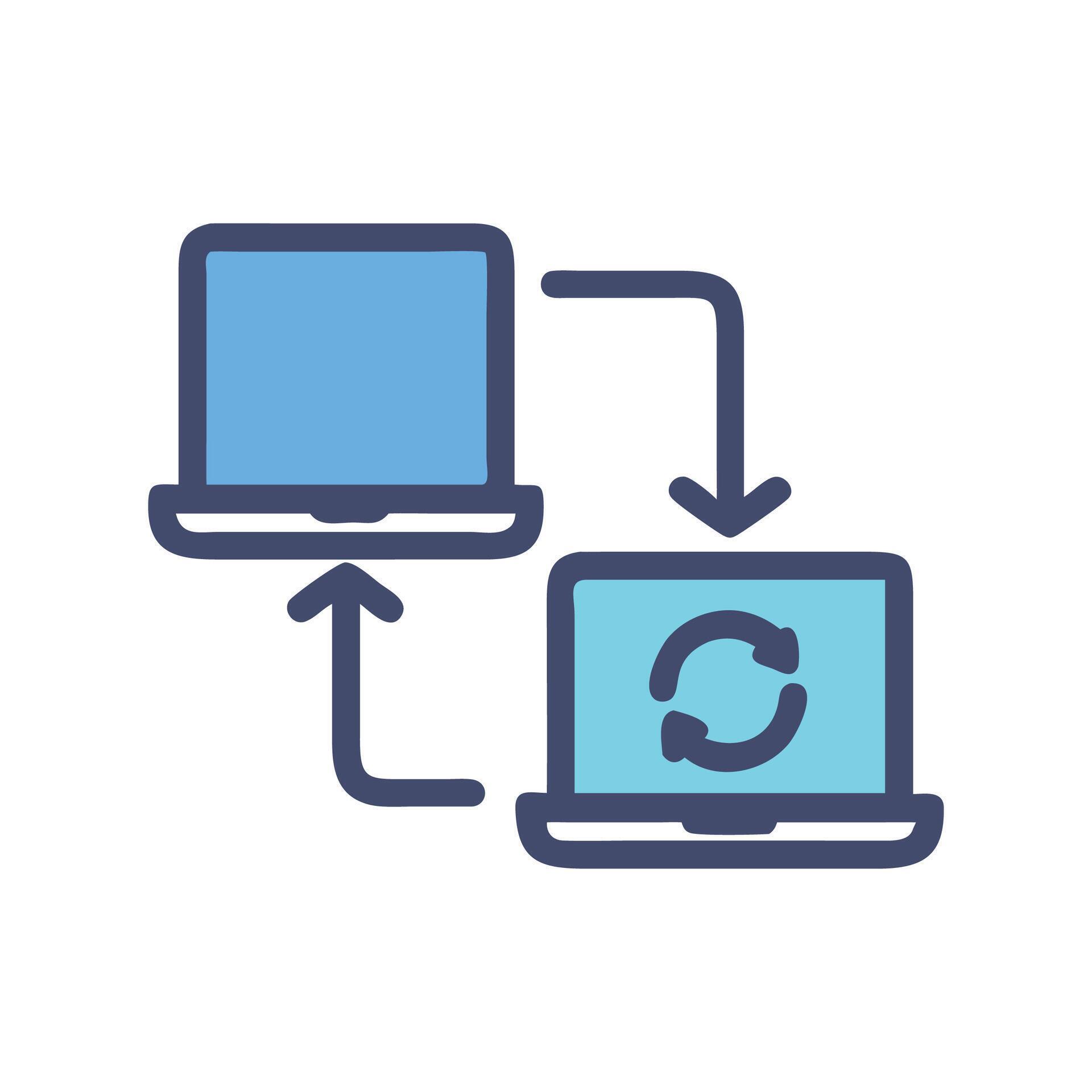 Modern Synchronization Icon For File Sharing 54597028 Vector Art At