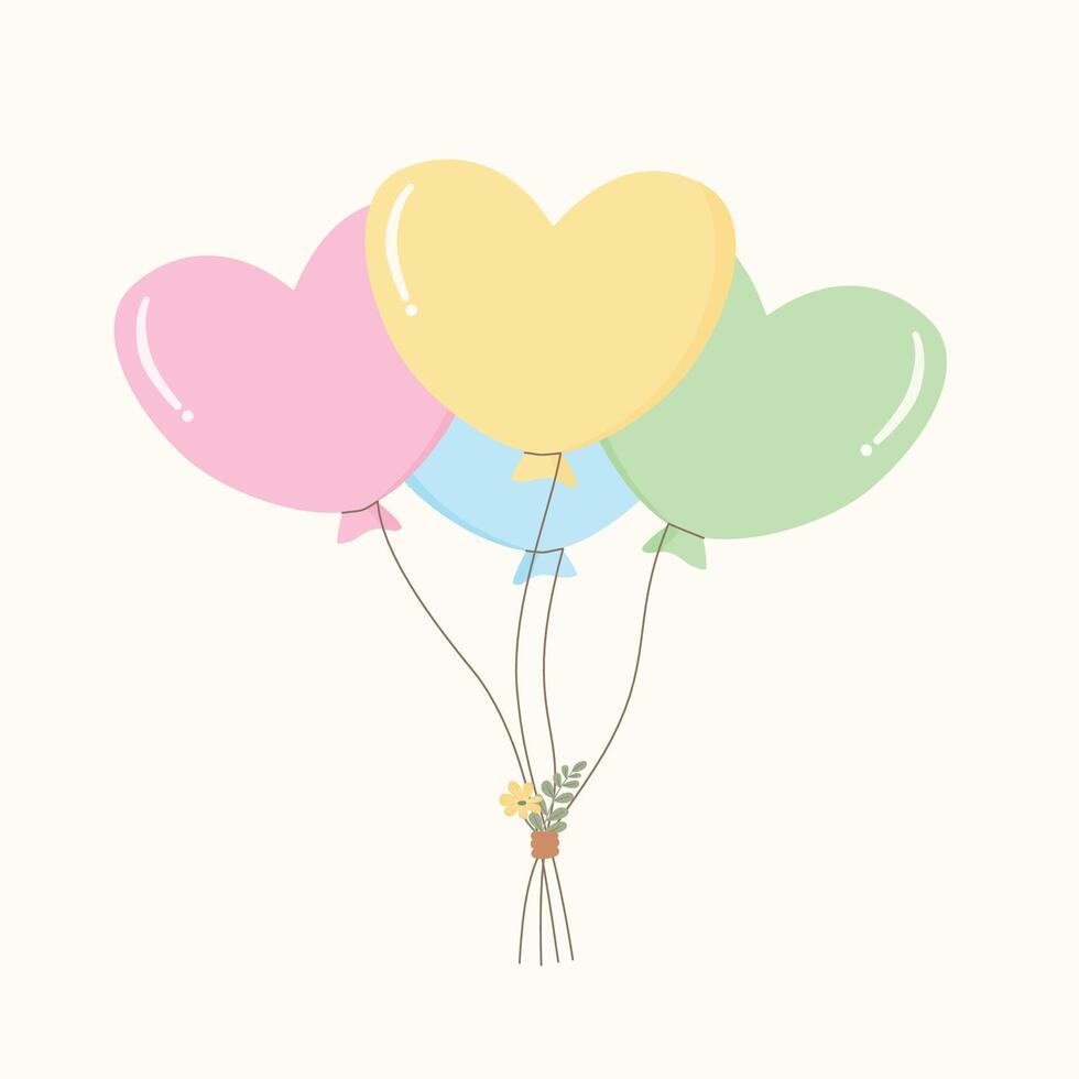 cute colorful heart shaped balloons for kid and baby decoration ...