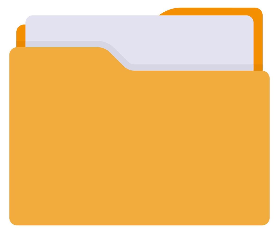 Yellow file folder flat icon isolated on white background. 54608606 ...