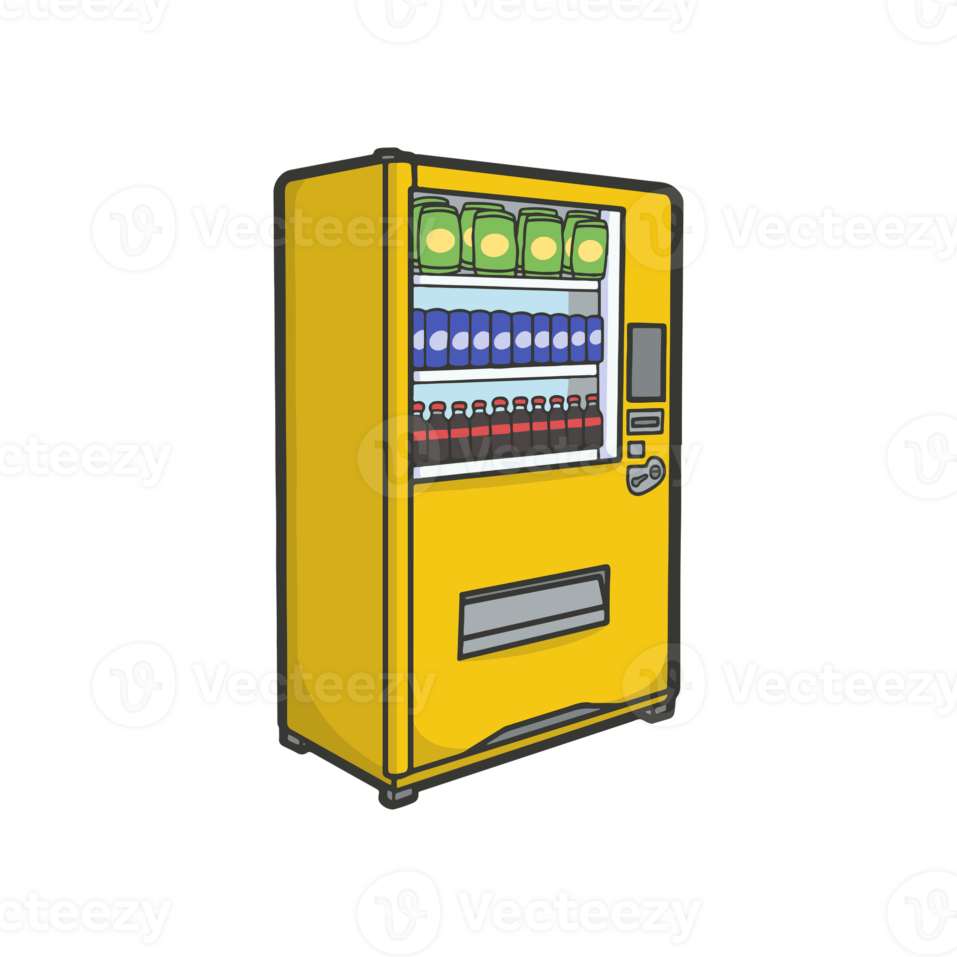 Vending Machine Sticker Transparent Cute Illustration 54613247 PNG