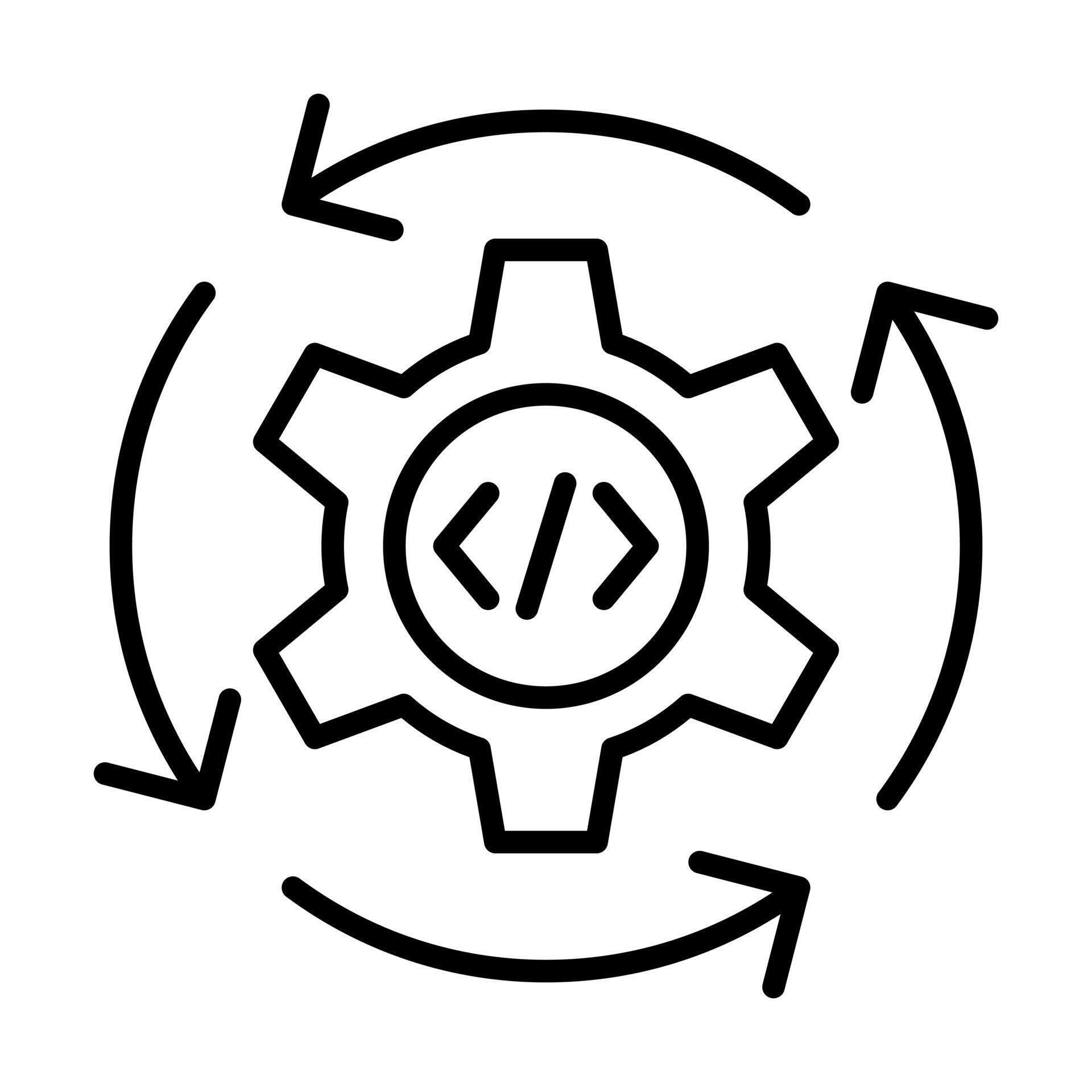 Continuous Integration icon line illustration 54615153 Vector Art at ...