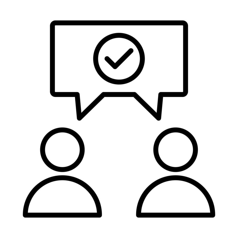Effective Communication Icon Line Illustration 54615160 Vector Art At