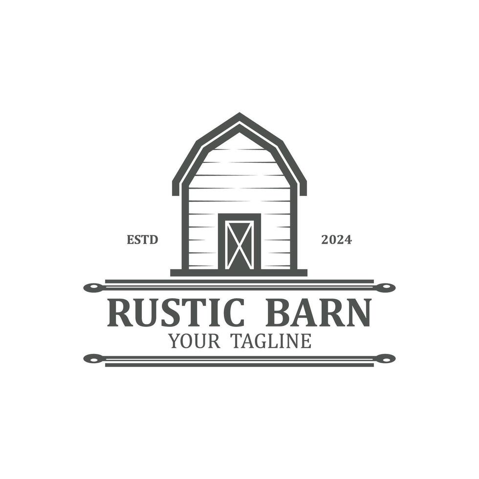 simple Vintage Retro Rustic Barn Farm logo 54622292 Vector Art at Vecteezy