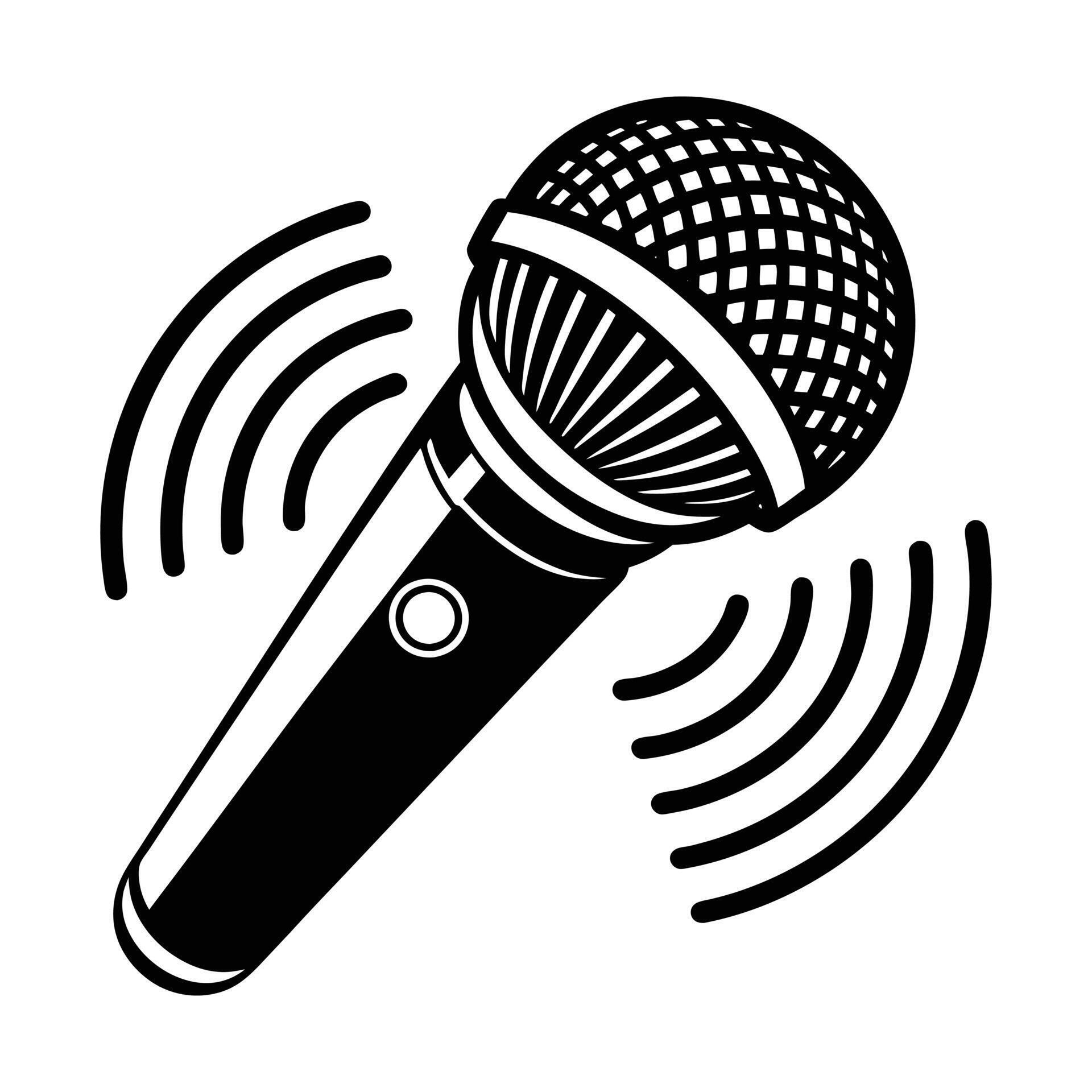 Modern Microphone Logo Design Template 54623609 Vector Art At Vecteezy