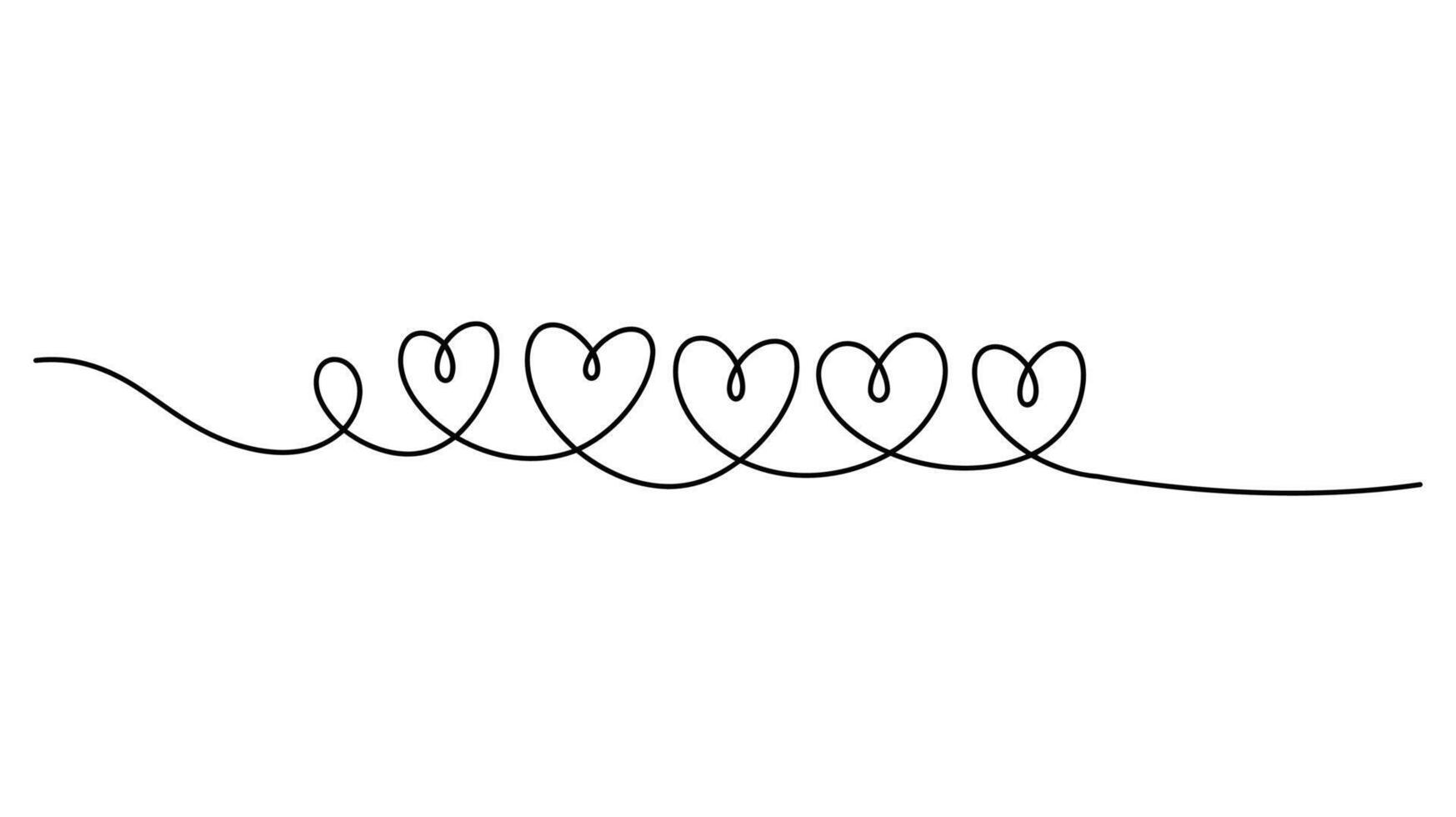 Simple Heart Outline continuous one line drawing Design for Love and ...