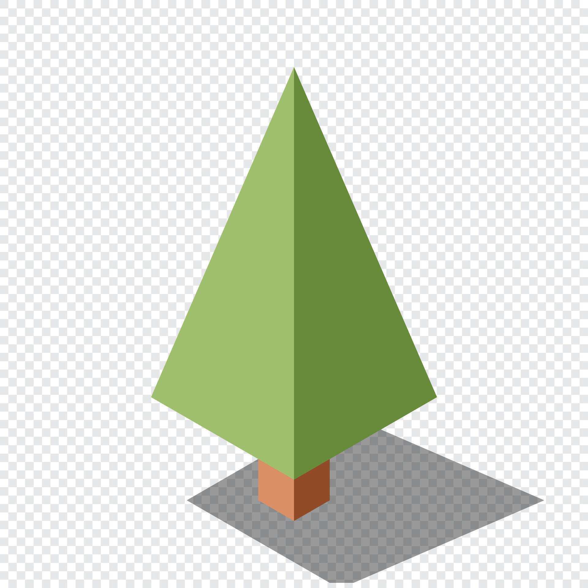 Isometric tree. Tree isometric elements. Isometric tree element for ...