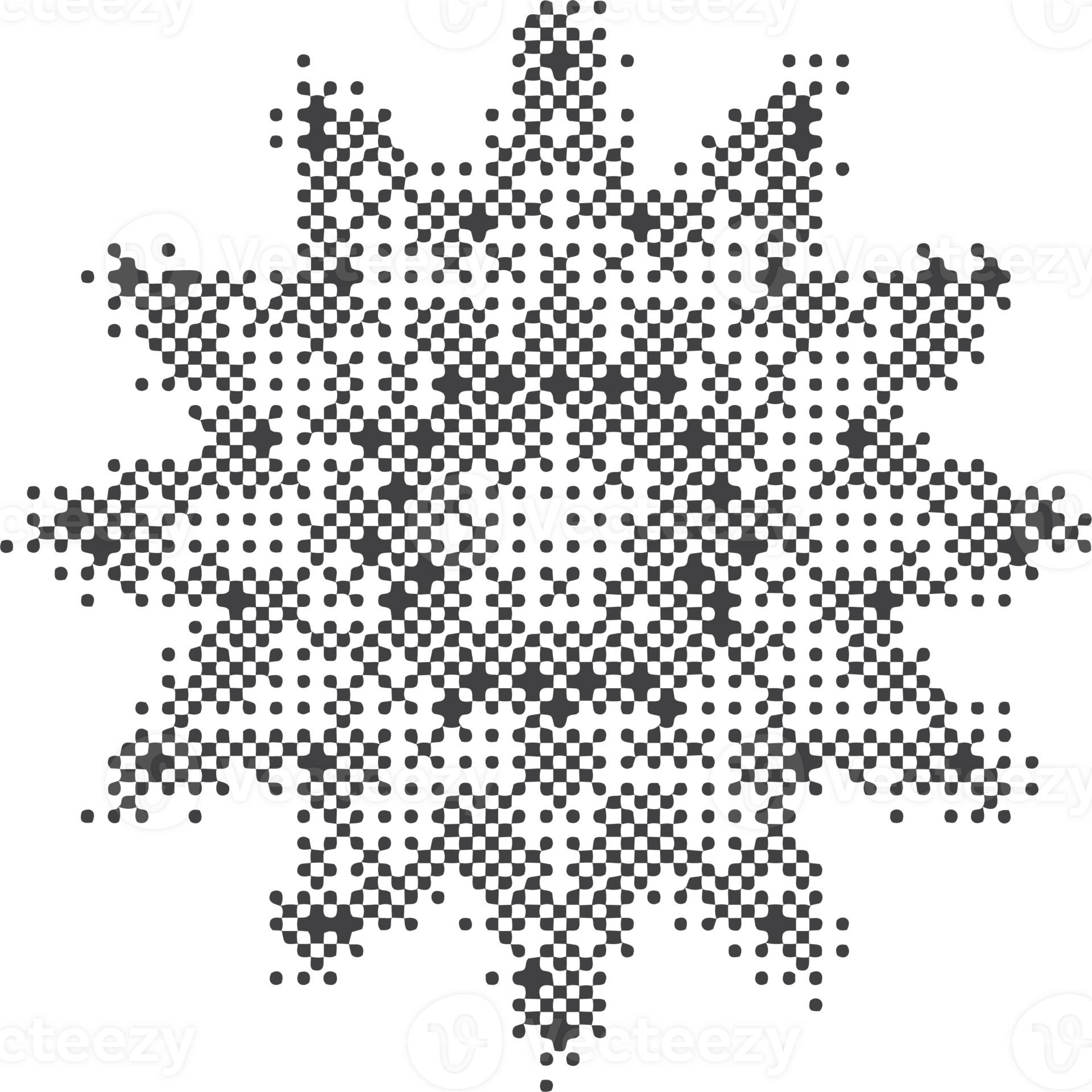 Pixel Pattern Shape Textured Star With Bitmap Y2k Dither Gradient Retro Computer Game Graphic