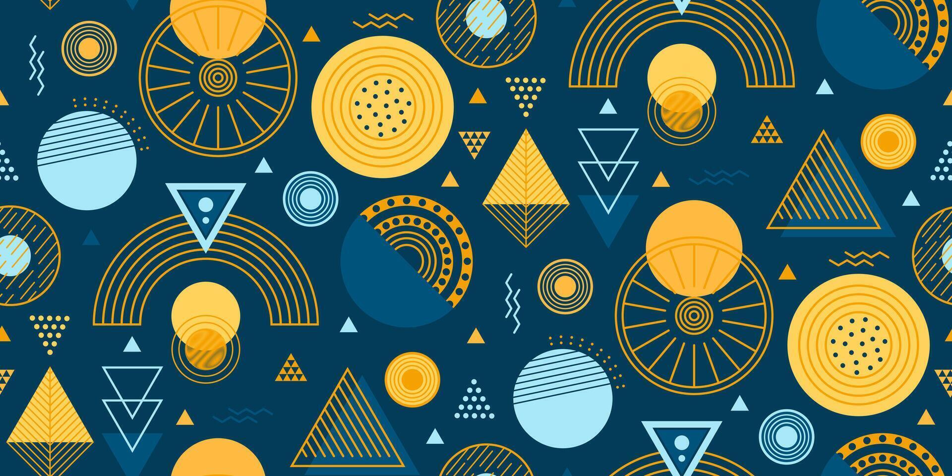 Modern abstract geometric seamless pattern. Wallpaper design with ...