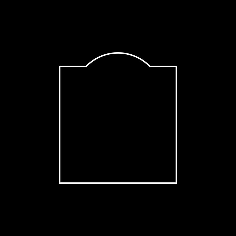 Simple Frame with Curve Line ... 54654199 Vector Art at Vecteezy