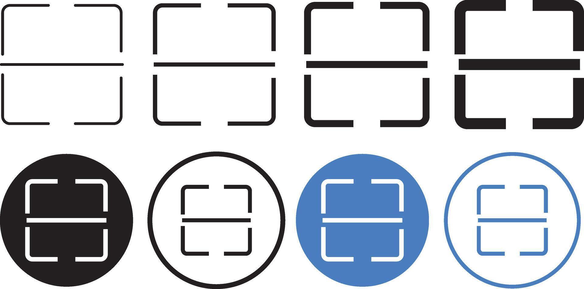 Scan Qr Code Icon Set Qr Scanner Line Style Icons 54655326 Vector Art At Vecteezy
