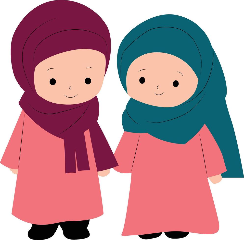 Arab Siblings Vector Art Icons And Graphics For Free Download