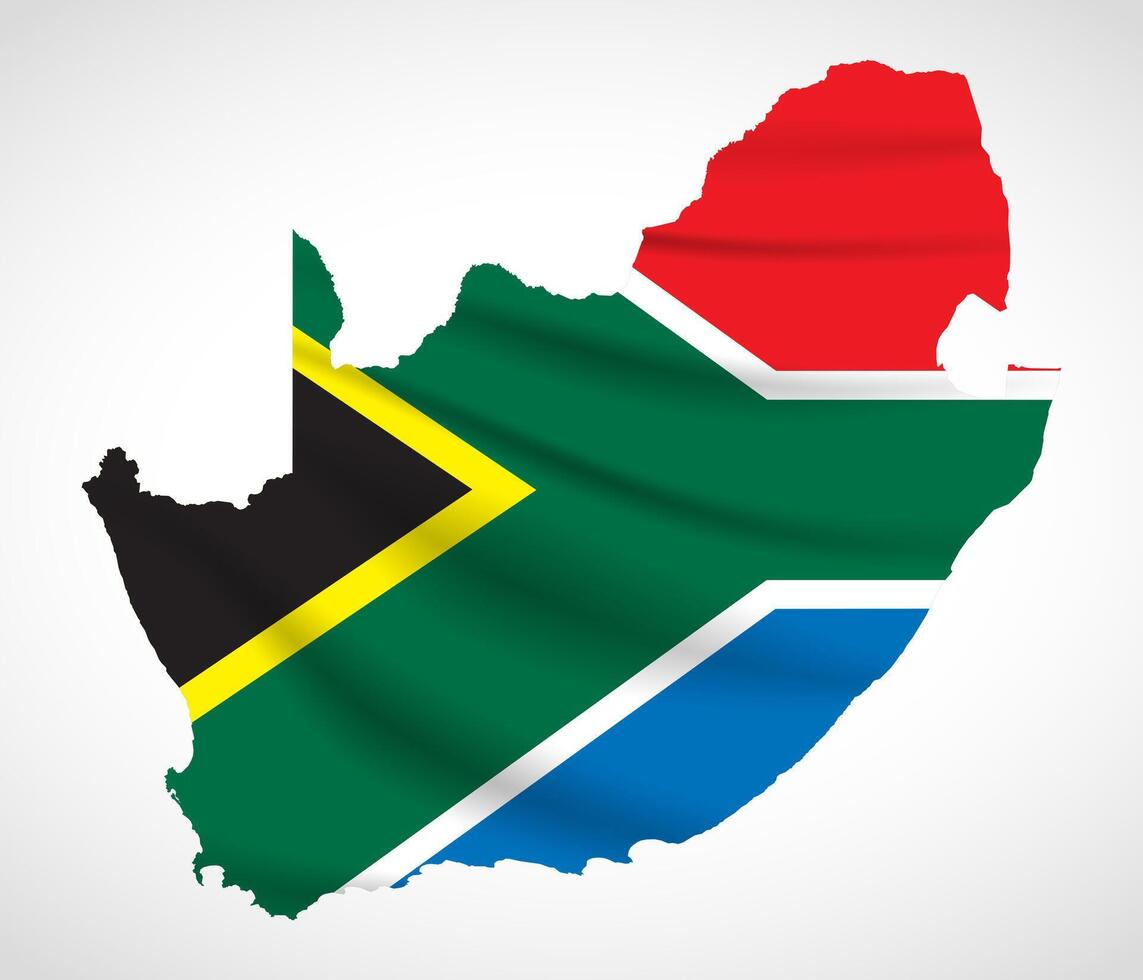South Africa Map Silhouette with National Flag Design 54660585 Vector ... South Africa Map Silhouette with National Flag Design 54660585 Vector ...