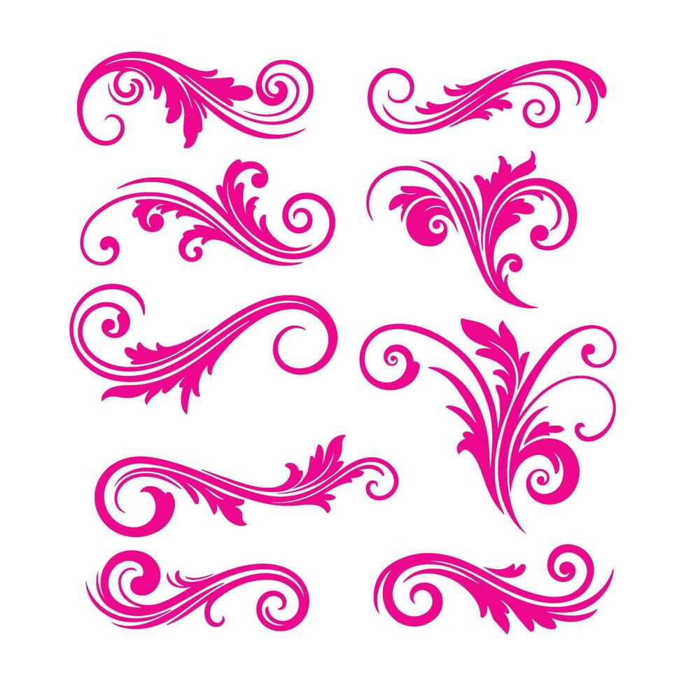 Elegant Pink Swirls For Sophisticated Branding 54662856 Vector Art At Vecteezy