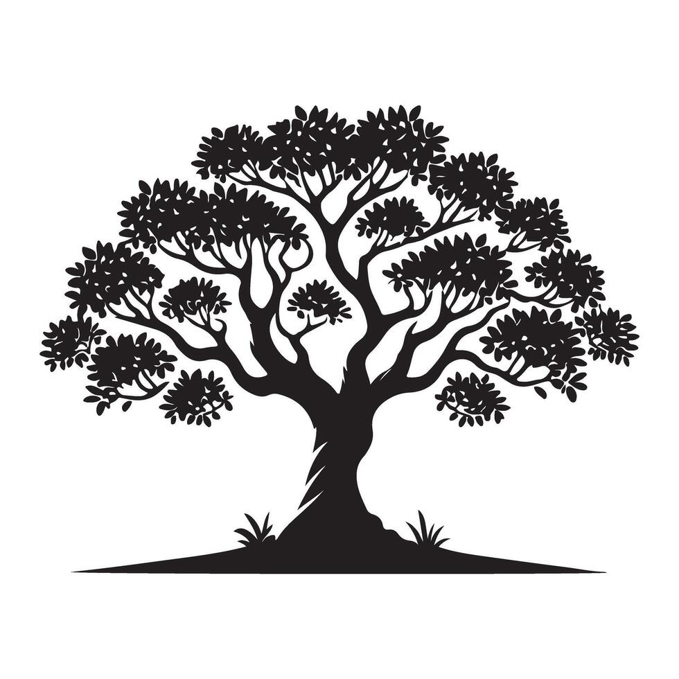 Lush Tree Silhouette Art 54662945 Vector Art at Vecteezy