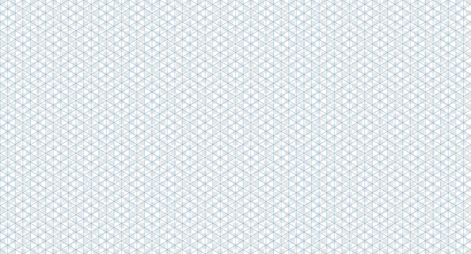 Template isometric grid seamless pattern. Blue isometric grid. Outline ...