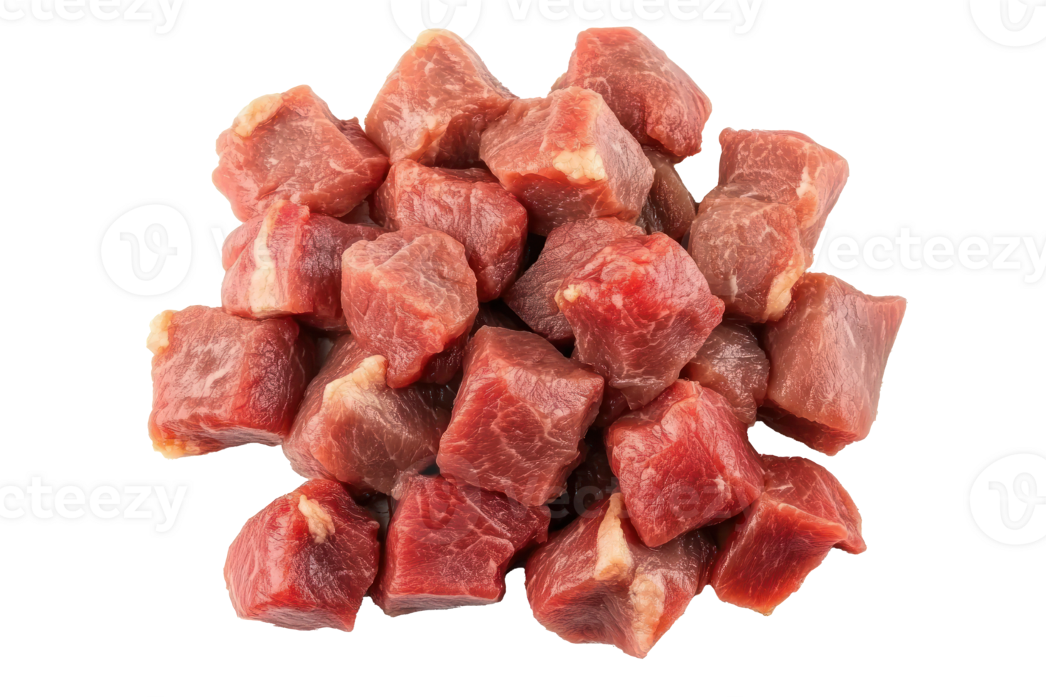 Fresh Diced Beef Cubes Raw Meat Food Ingredient Cooking 54678612 Png