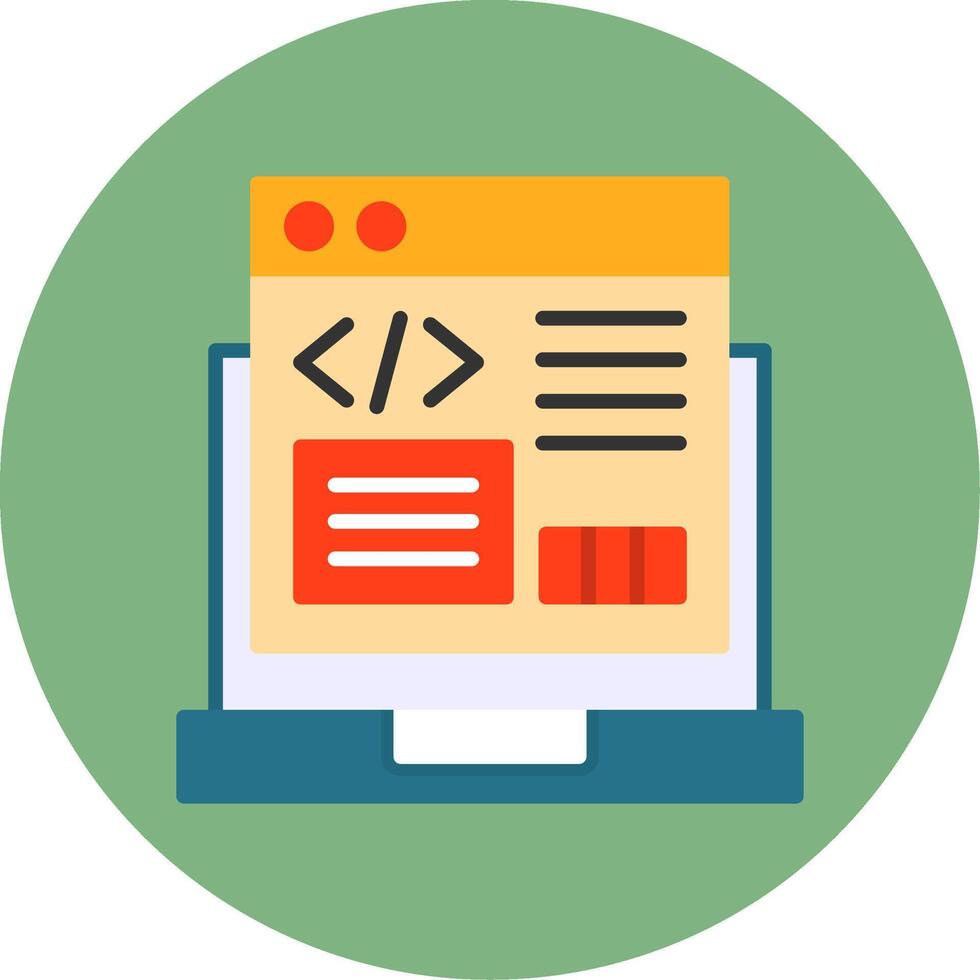 Code Refactoring Flat Circle Style Icon 54681074 Vector Art At Vecteezy