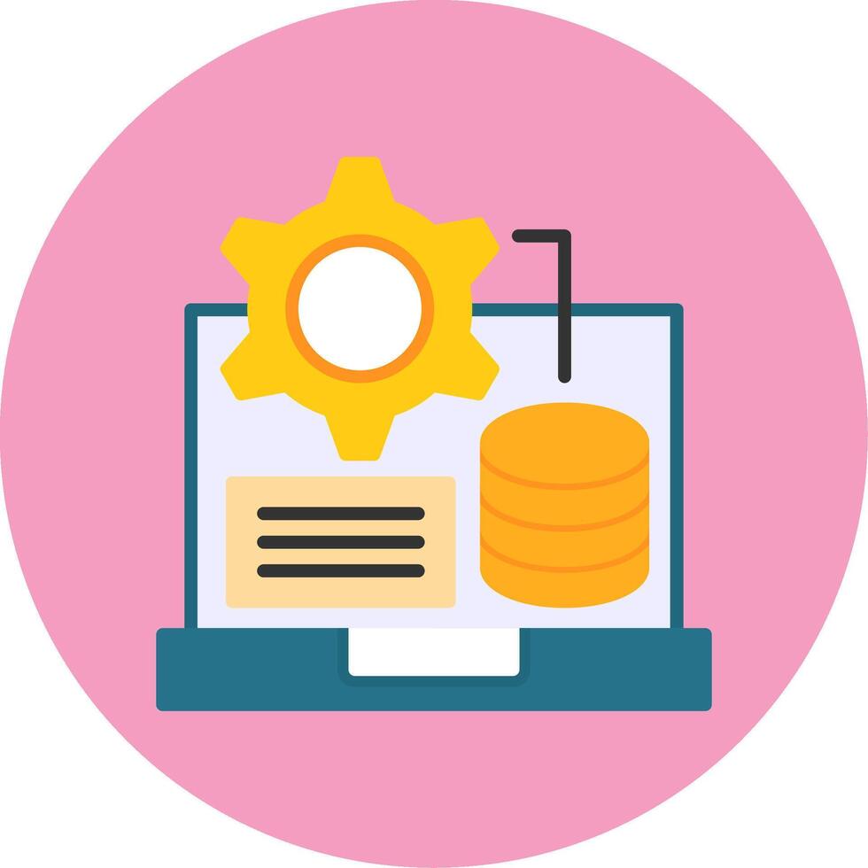 Database Flat Circle Style Icon 54681083 Vector Art at Vecteezy