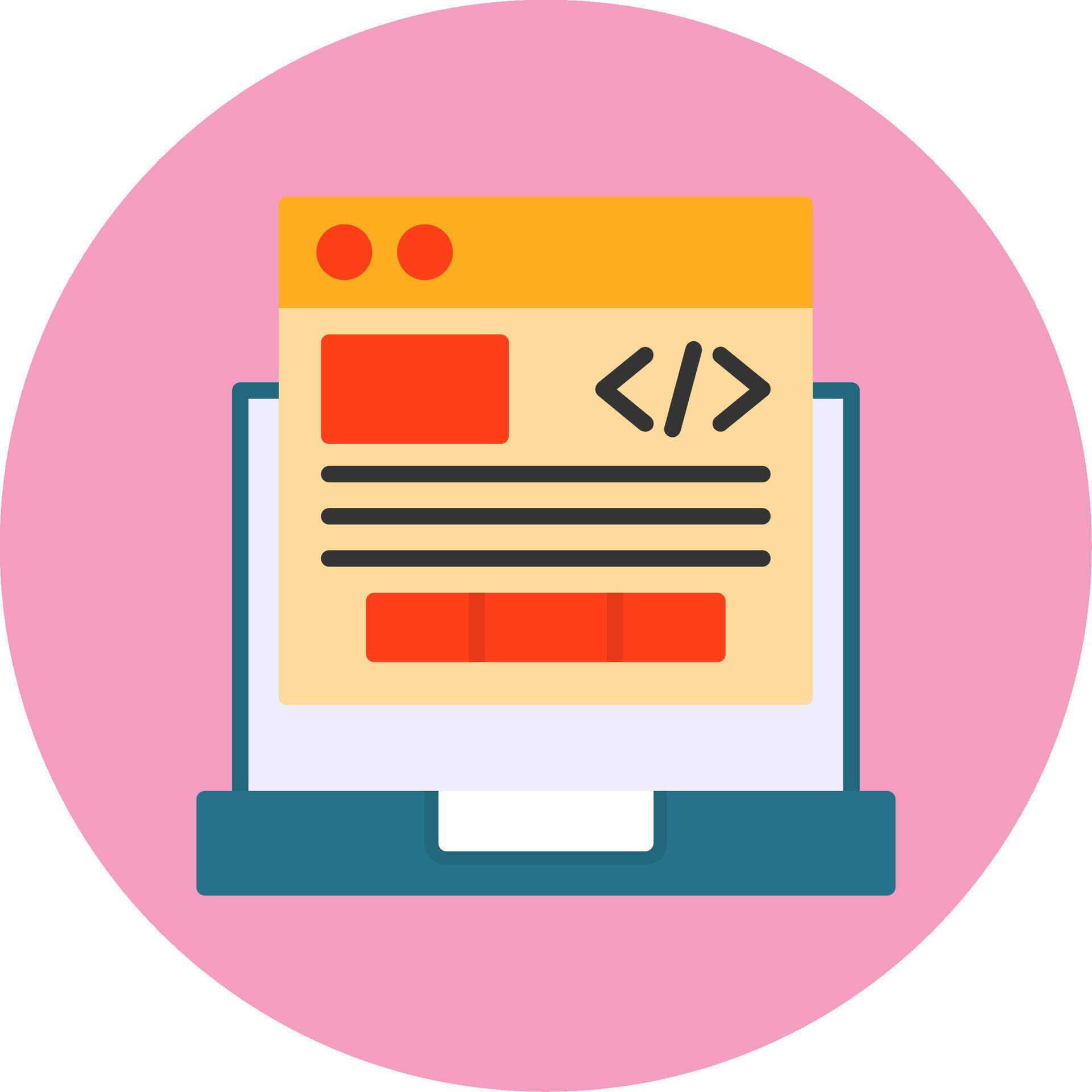 Programming Flat Circle Style Icon 54681095 Vector Art at Vecteezy