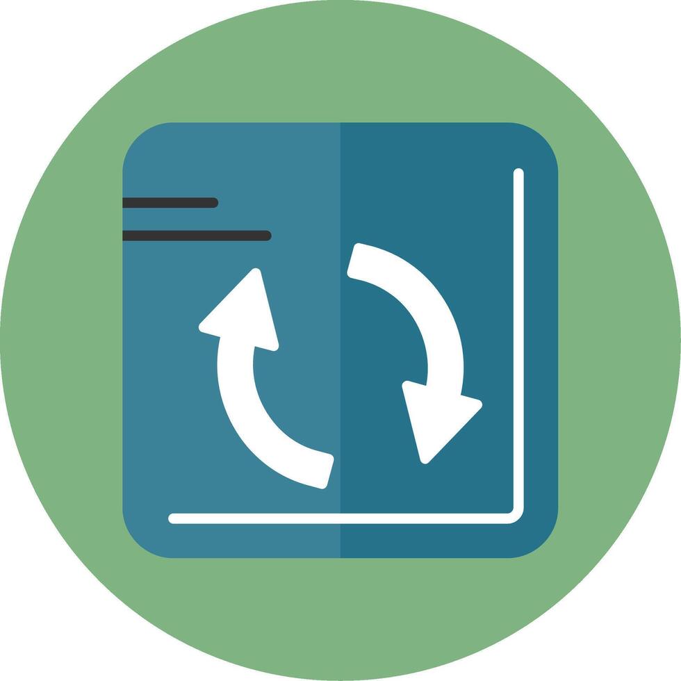 Refresh Flat Circle Style Icon 54681377 Vector Art at Vecteezy