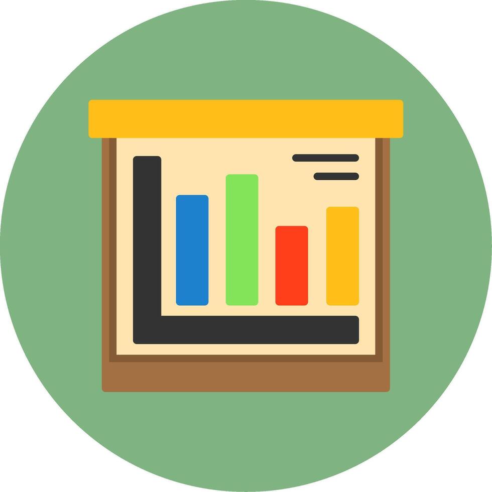 Chart Graph Flat Circle Style Icon 54681517 Vector Art at Vecteezy