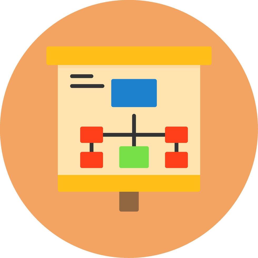 Flowchart Flat Circle Style Icon 54681819 Vector Art at Vecteezy