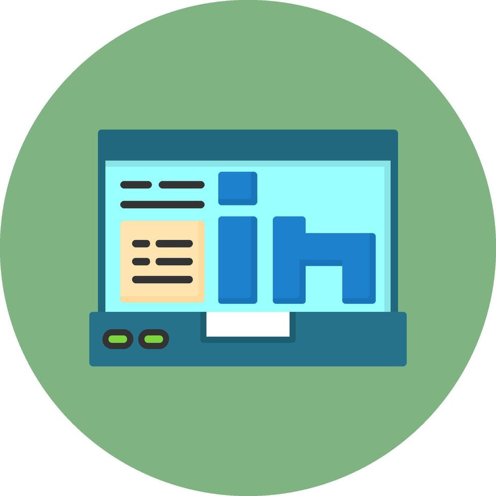 LinkedIn Flat Circle Style Icon 54682700 Vector Art at Vecteezy