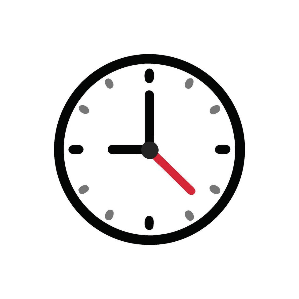 Unique Simple Analog Clock Design 54684460 Vector Art at Vecteezy