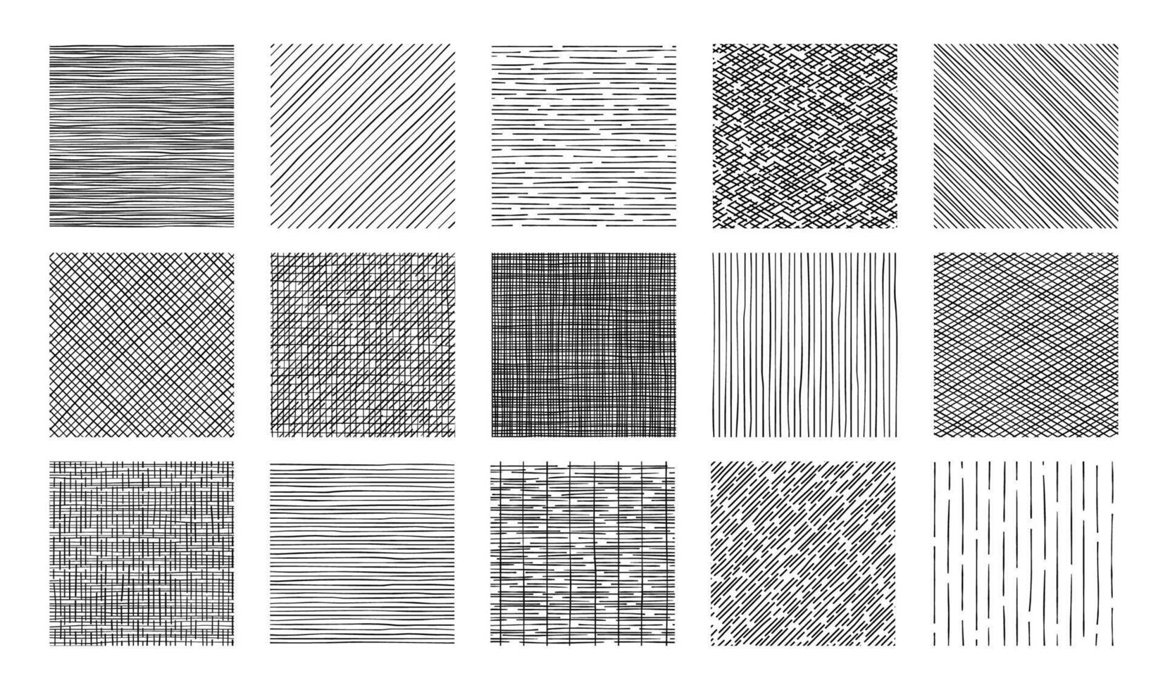 Line crosshatch patterns and cross hatch textures 54690749 Vector Art ...