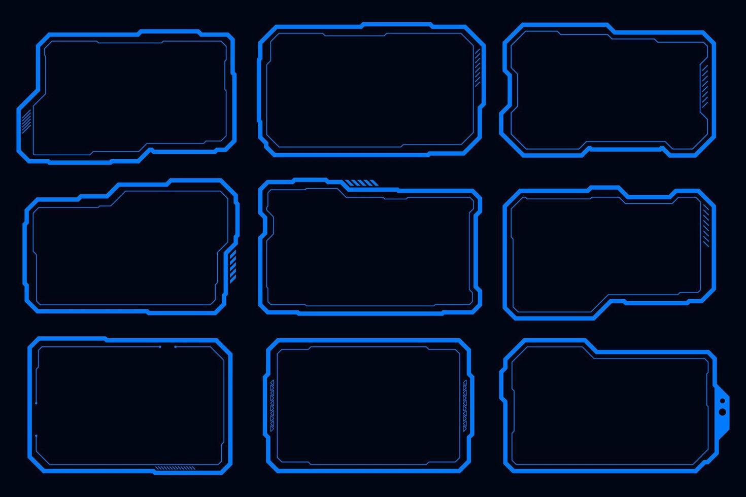 Sci-fi HUB futuristic. Fantastic geometric shape technical drawing. Technology abstract frame ...