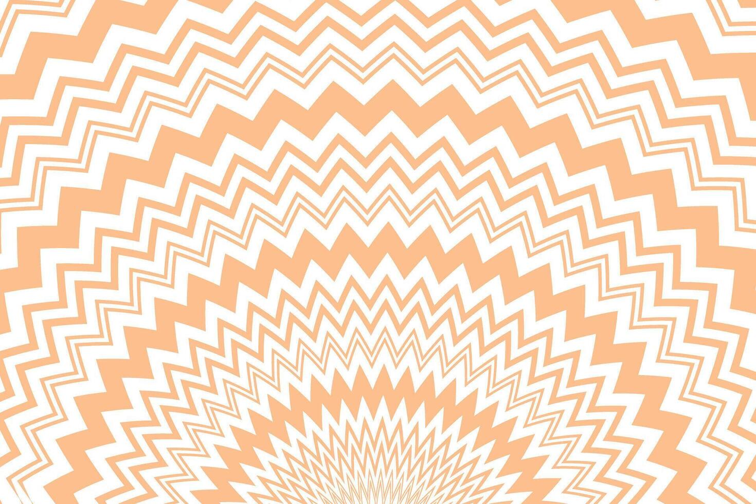 Simple Abstract Peach Color Round Zig Zag Pattern Of A Zigzag Design In