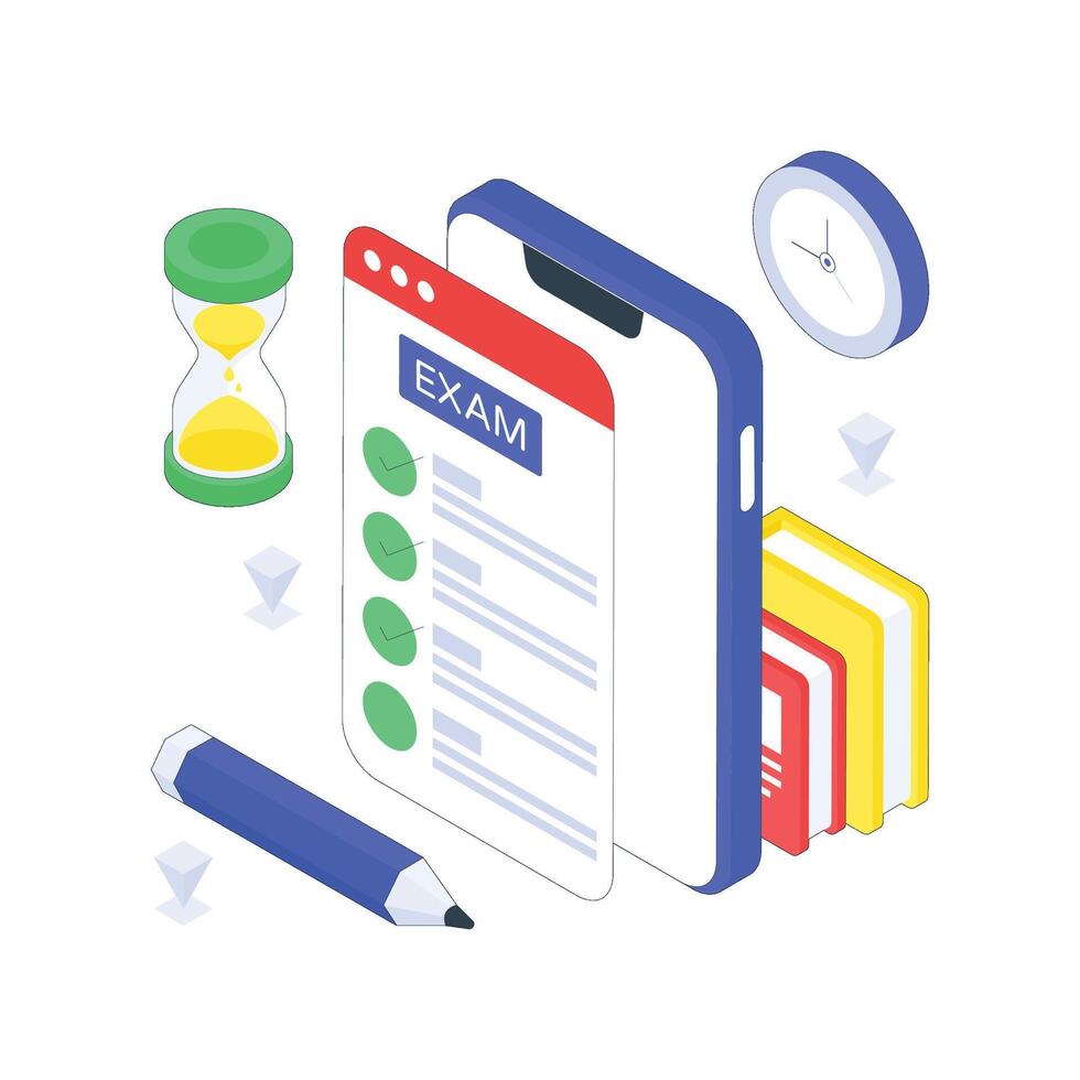 Online Exam isometric Colored illustration 54706701 Vector Art at Vecteezy Online Exam isometric Colored illustration 54706701 Vector Art at Vecteezy