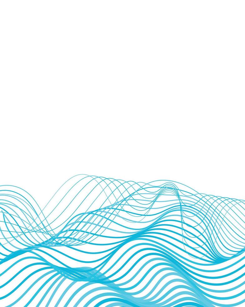 Abstract wavy blue lines blank background 54707646 Vector Art at Vecteezy