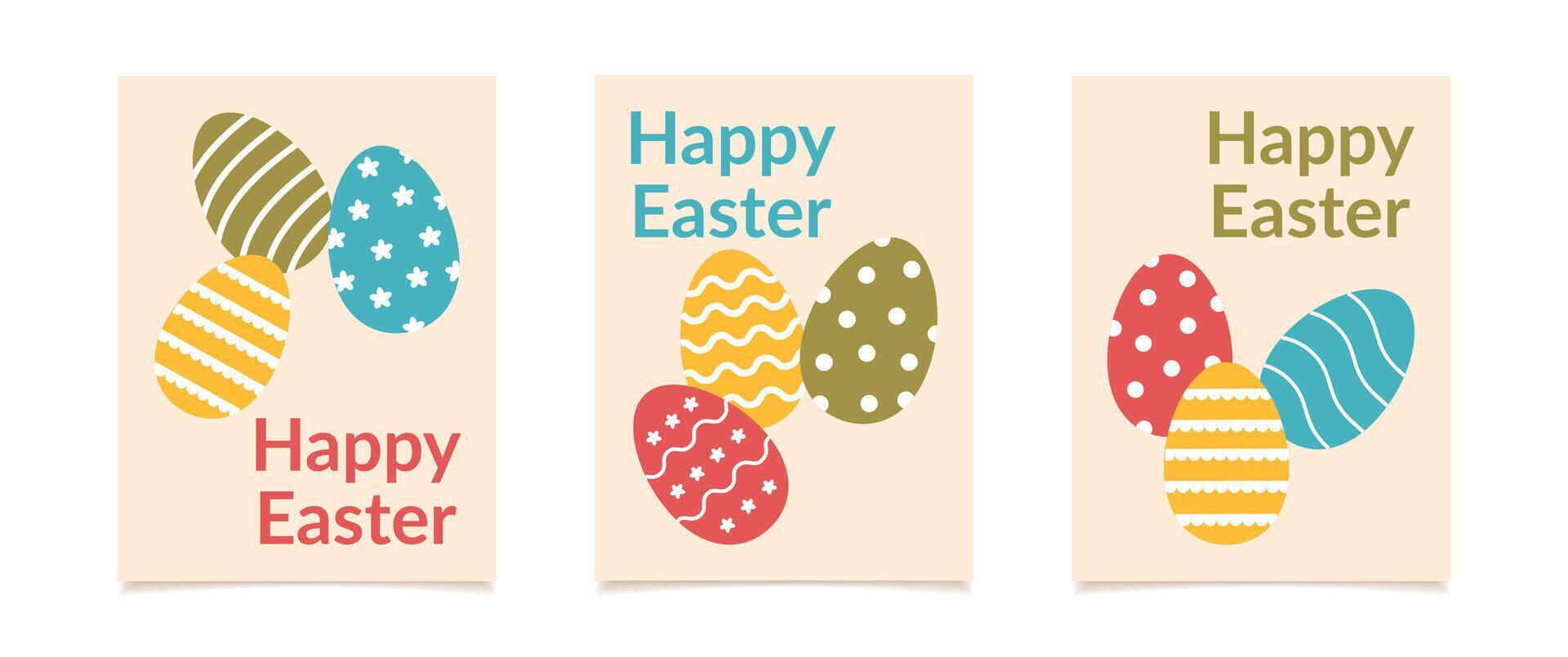 Easter cards set 54708035 Vector Art at Vecteezy