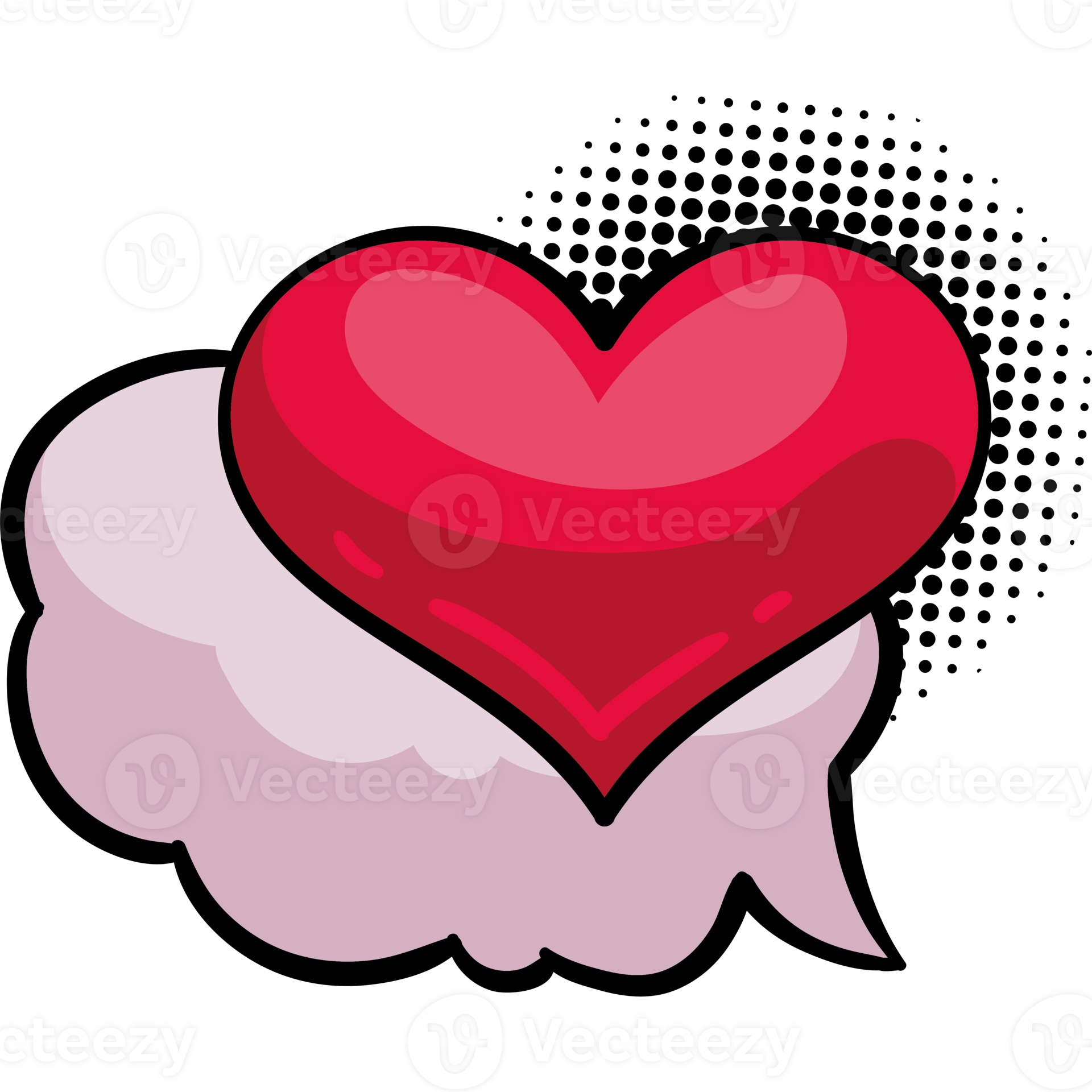 Love Pop Art Message 54710559 Png