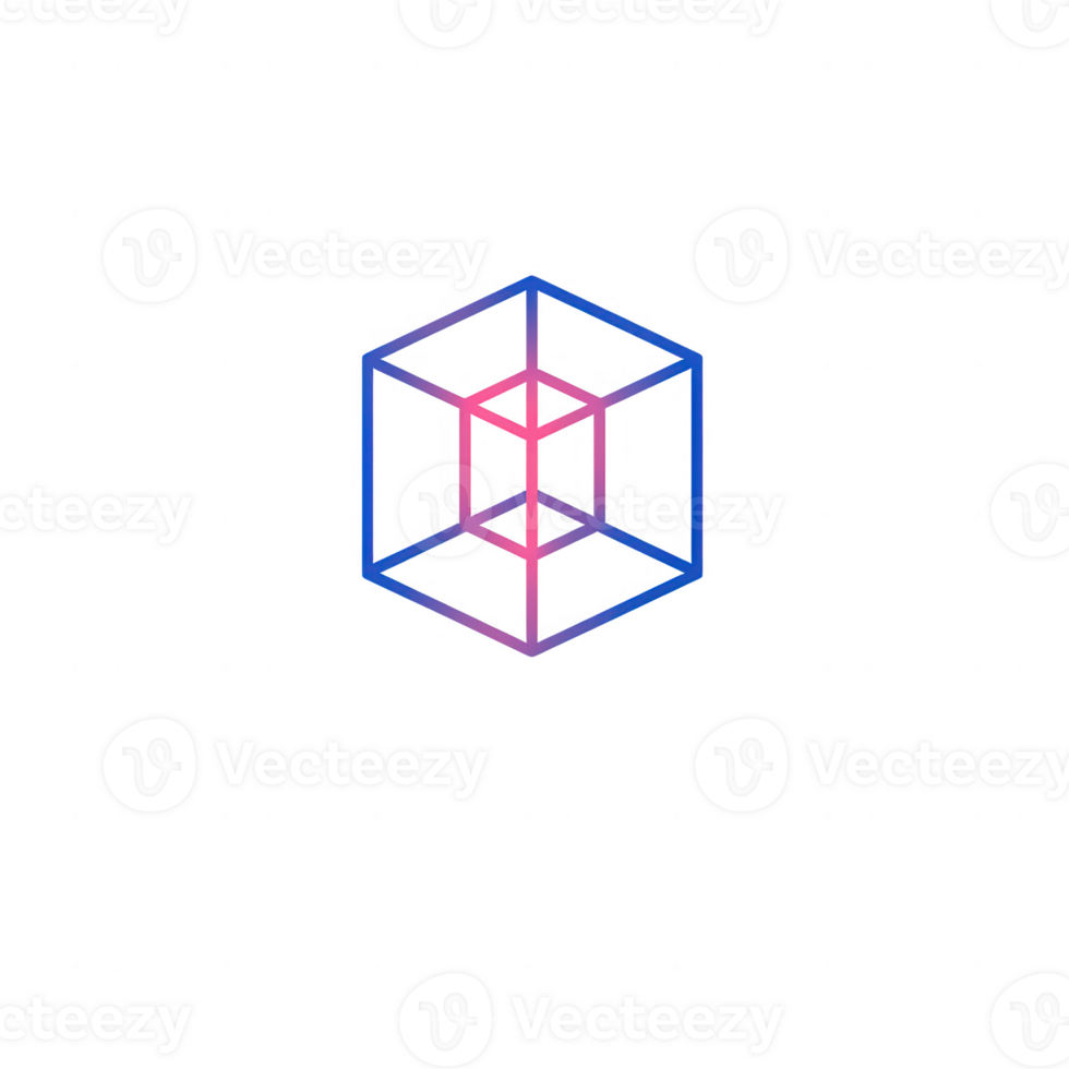 une géométrique 3d cube conception avec vibrant couleurs mettant en valeur moderne numérique art ...