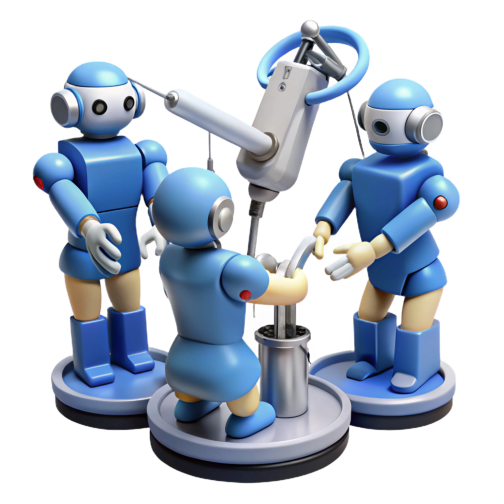Robots Collaborating On Automated Task 54716010 Png