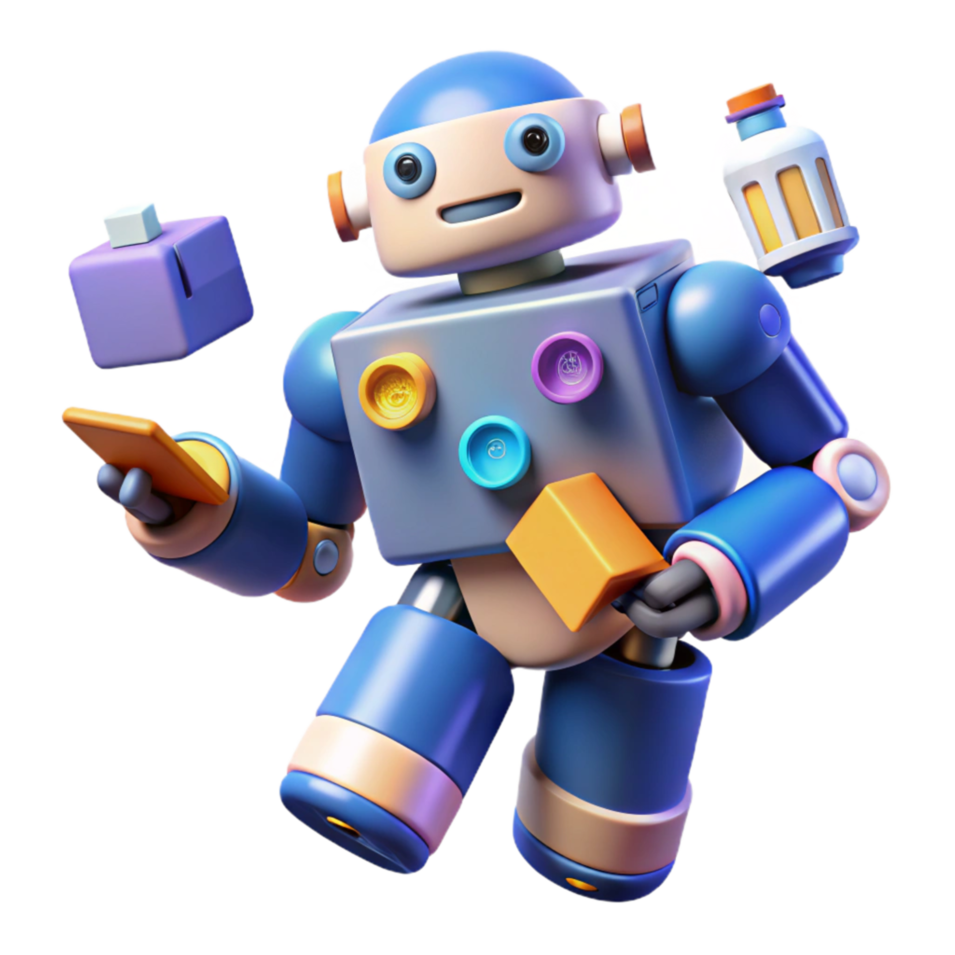 Friendly Robot Automation, Mobile App, Digital Tools, AI Assistance, Smart Technology, Software ...