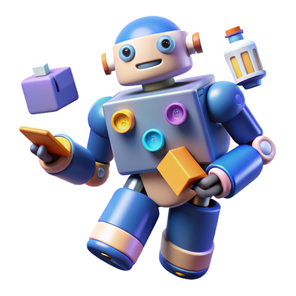 Friendly Robot Automation, Mobile App, Digital Tools, AI Assistance, Smart Technology, Software ...