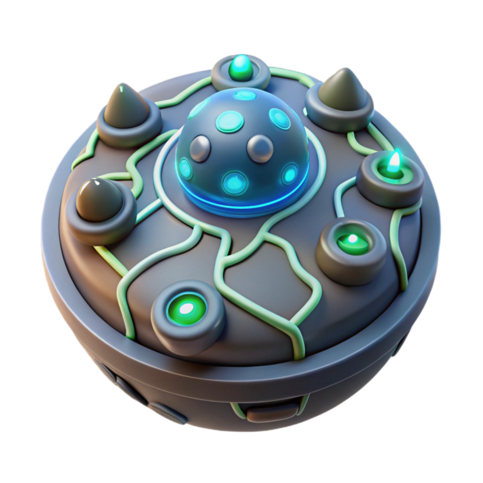 Futuristic Orb Sci Fi Energy Device 3d Model 54716959 Png