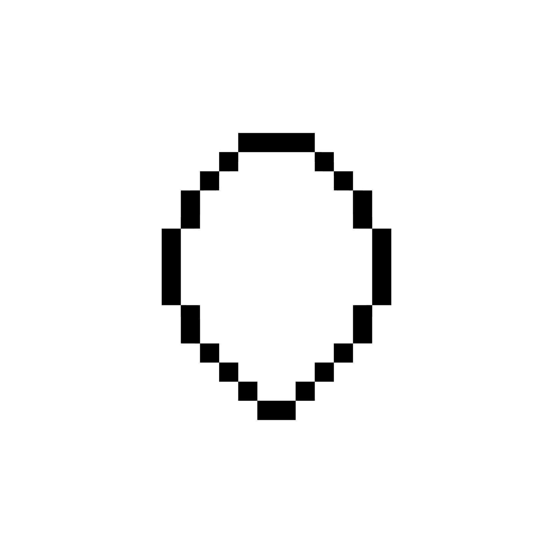 shape pixel oval 54749588 Vector Art at Vecteezy