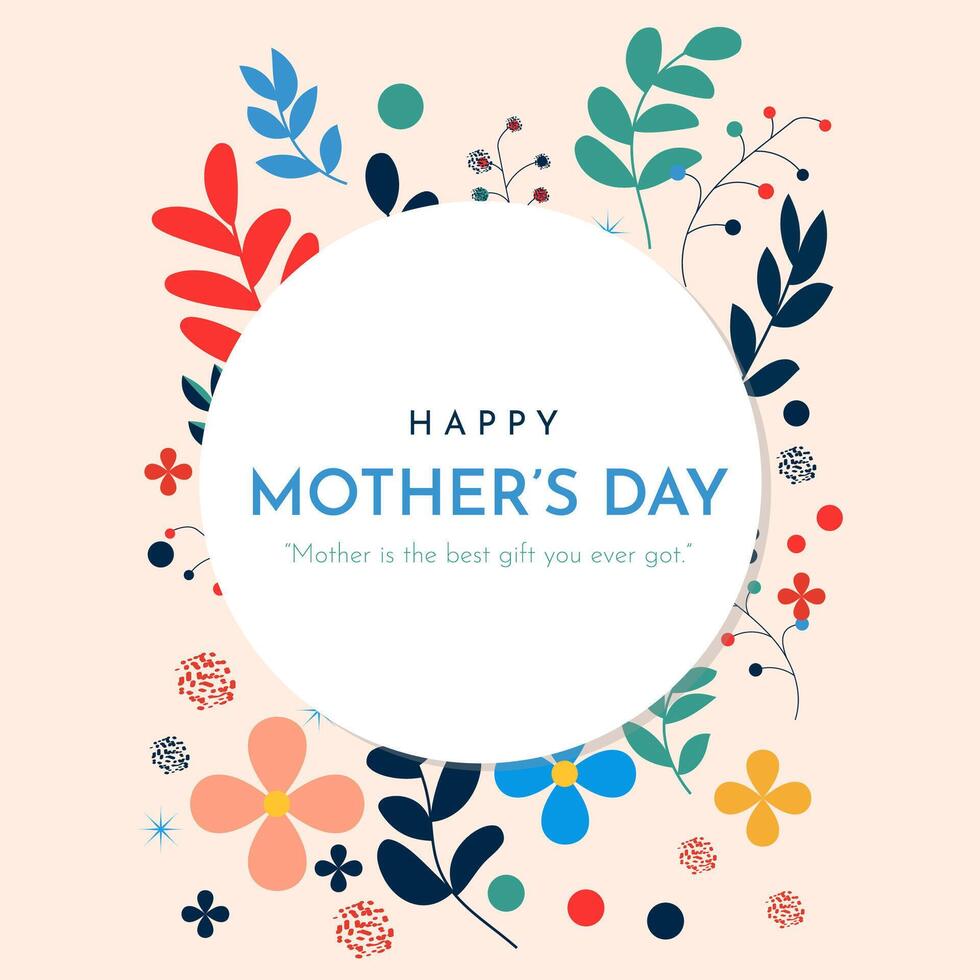 Happy mothers day greeting cards Illustration 54759733 Vector Art at ...