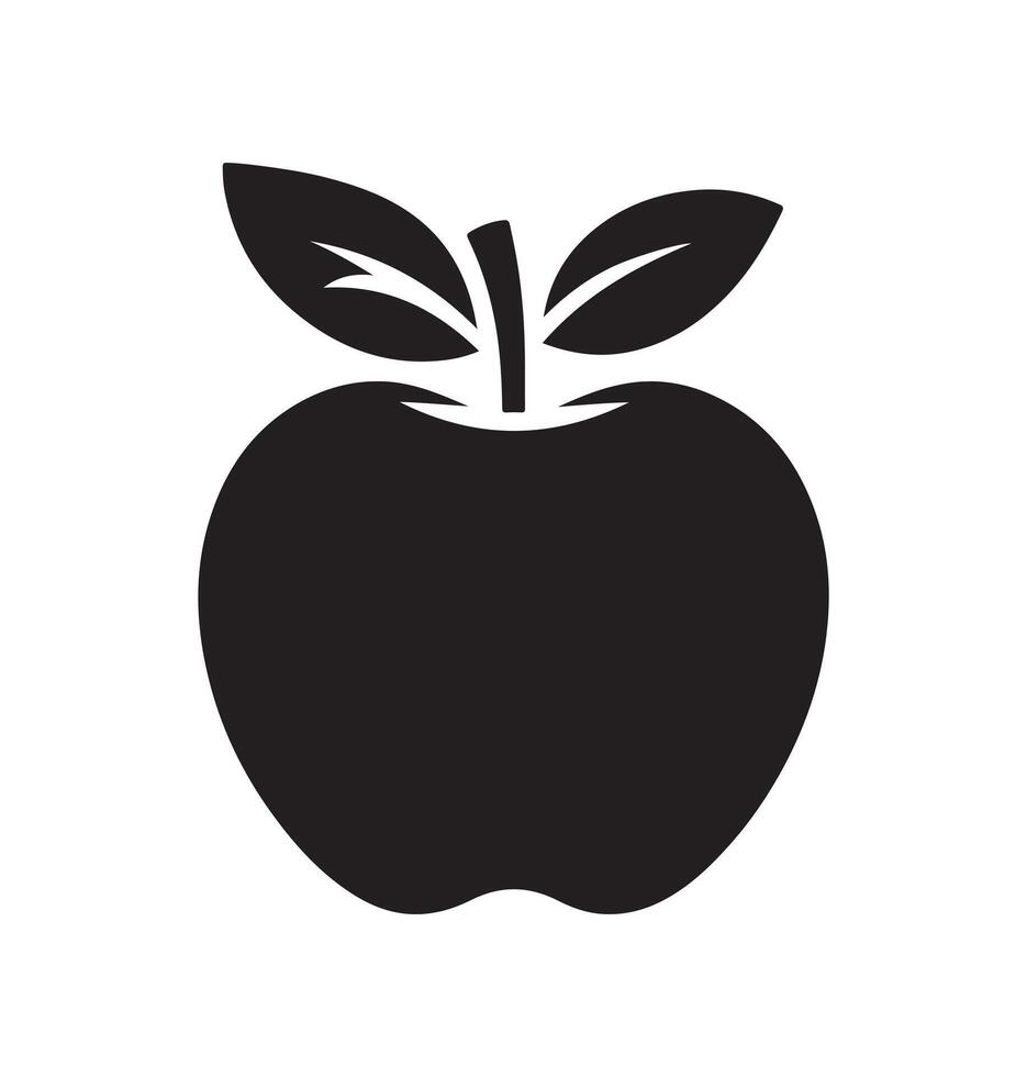 Apple icon isolated flat style design. Apple symbol 54768997 Vector Art ...