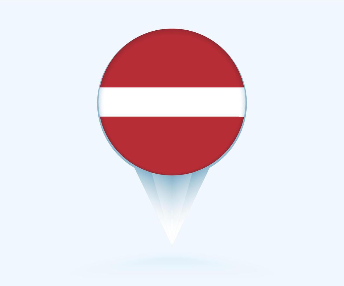 Map pointer with flag of Latvia. 54788346 Vector Art at Vecteezy