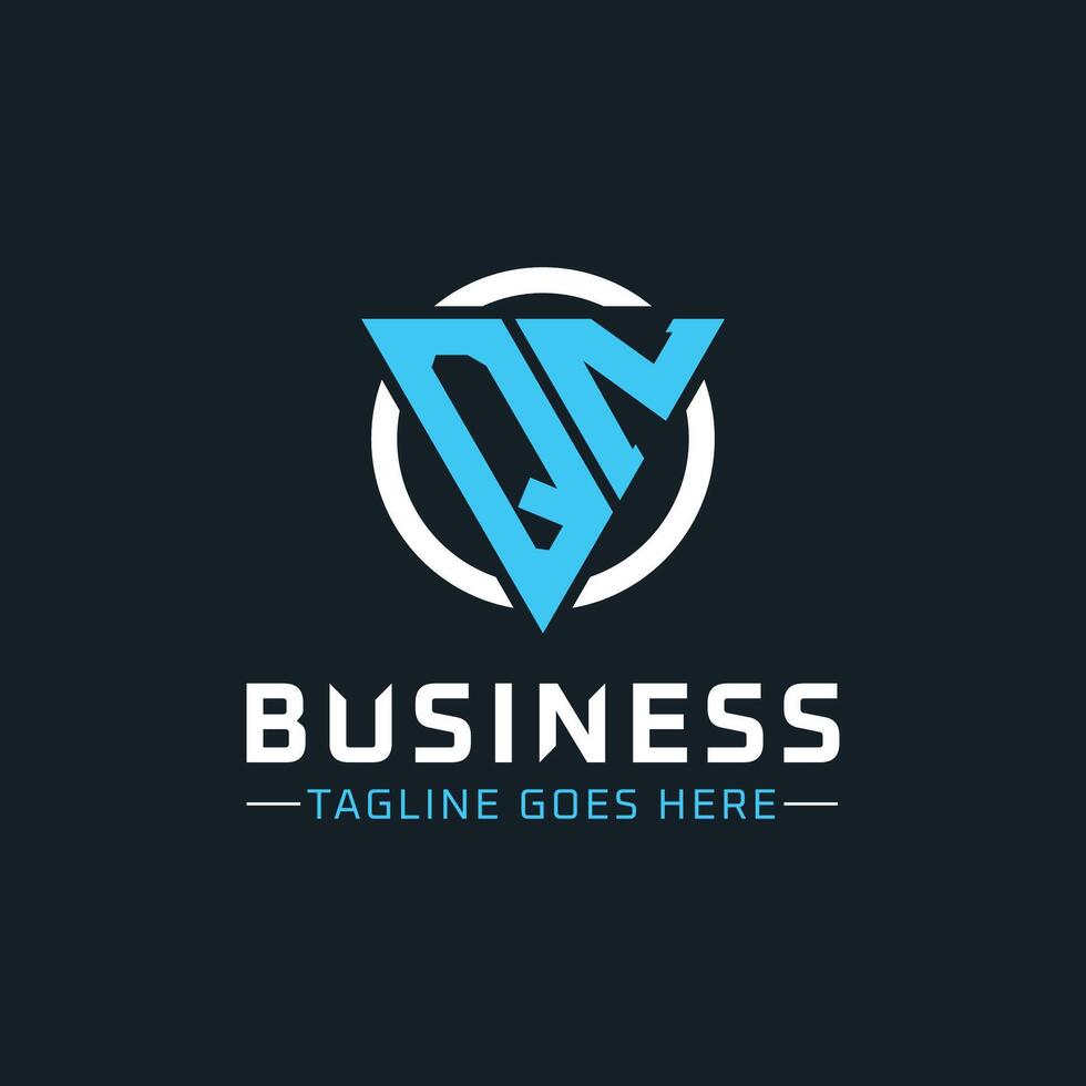 QN Monogram. Modern Initials QN Letter Logo Design with Blue and White Circle. QN Icon for ...