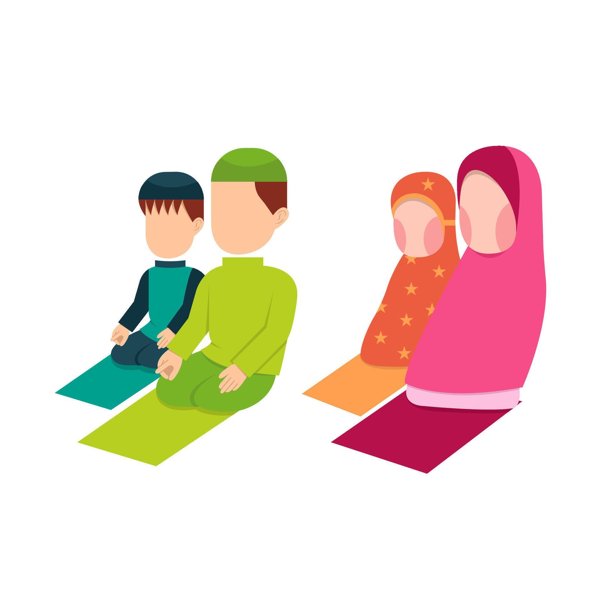Muslim Family Praying Together Illustration 54796635 Vector Art at Vecteezy Muslim Family Praying Together Illustration 54796635 Vector Art at Vecteezy