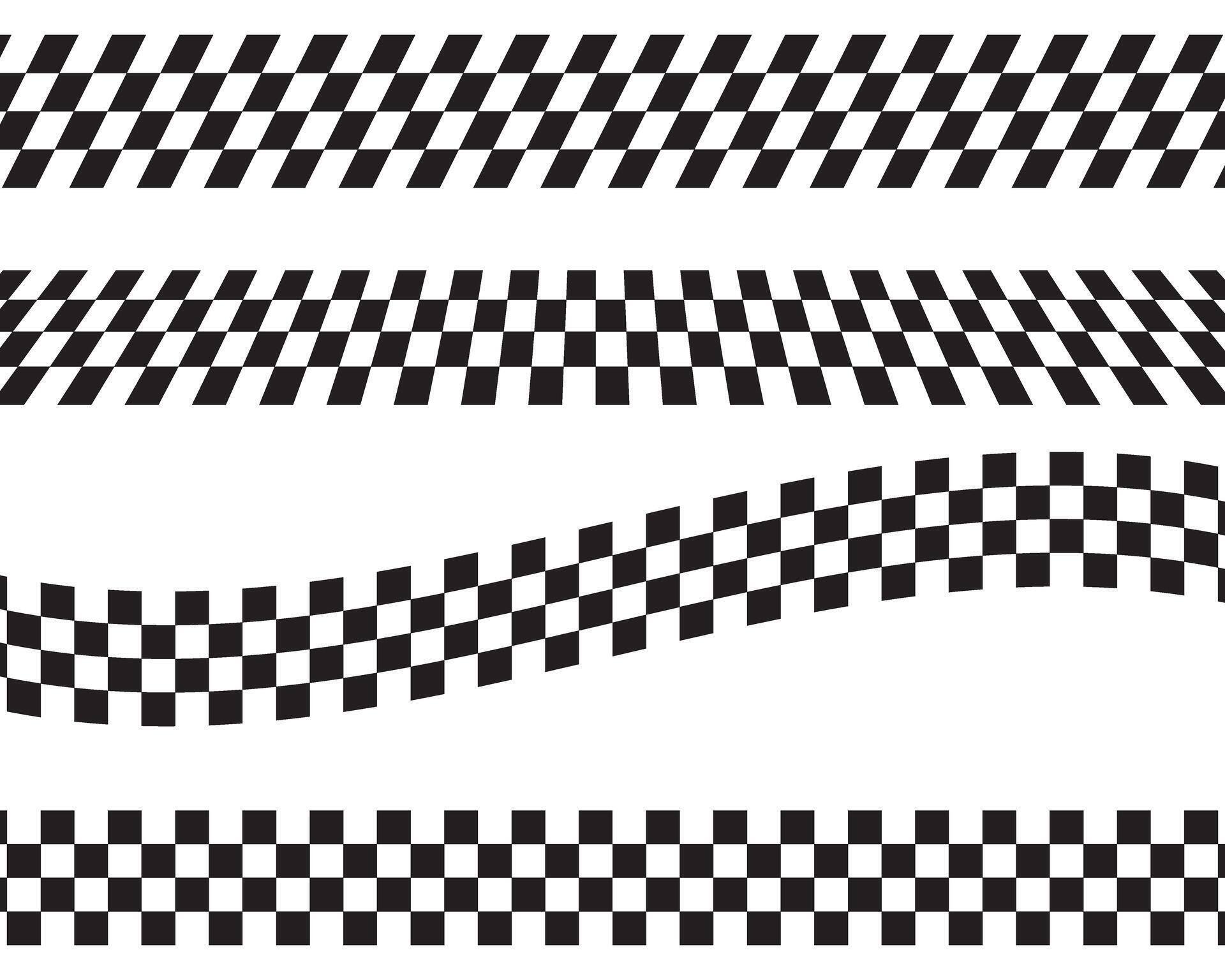 Race checker flag seamless pattern. Black and white rally texture. Checkerboard finish design ...