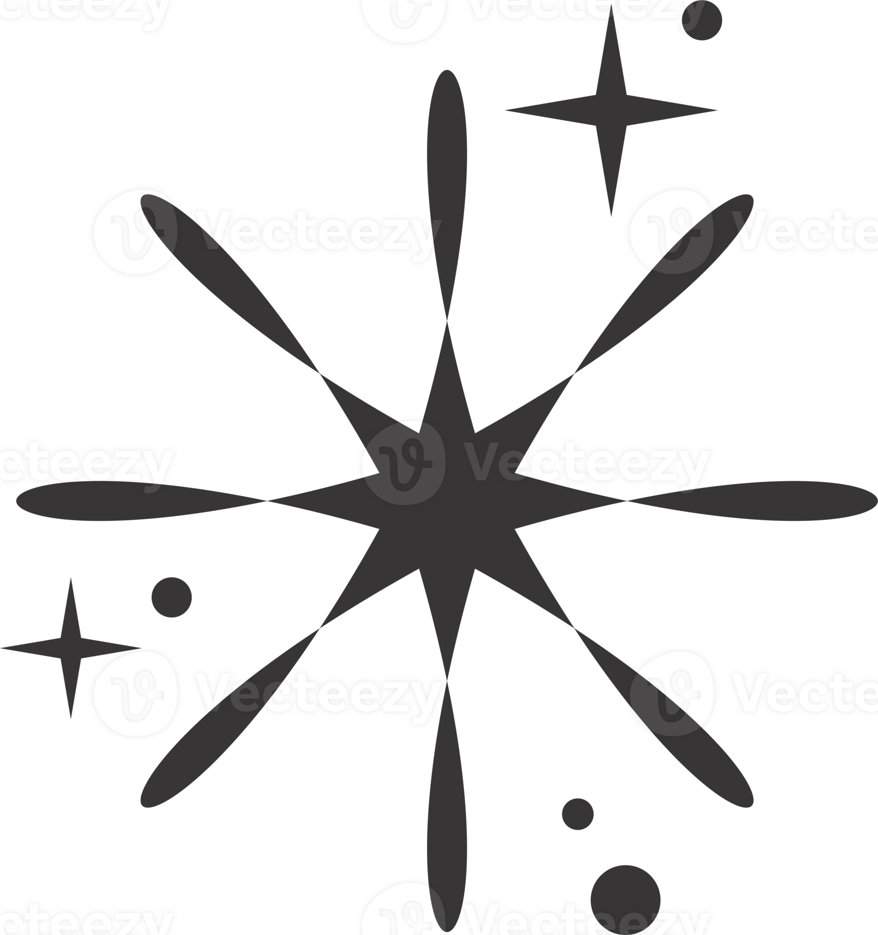 Star icon. Bling and sparkle shapes. Retro Y2K graphic design elements. Abstract simple 70s ...