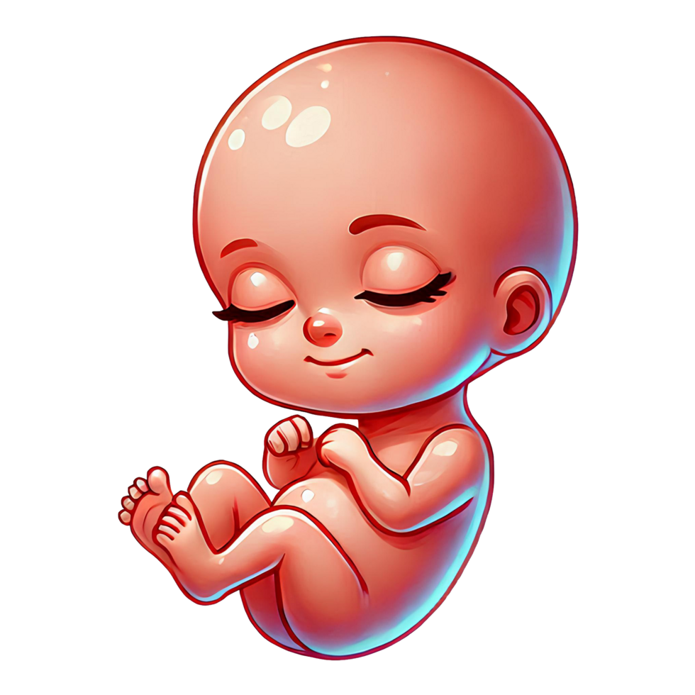 Fetus Illustration - Baby in Transparent Background 54854843 PNG